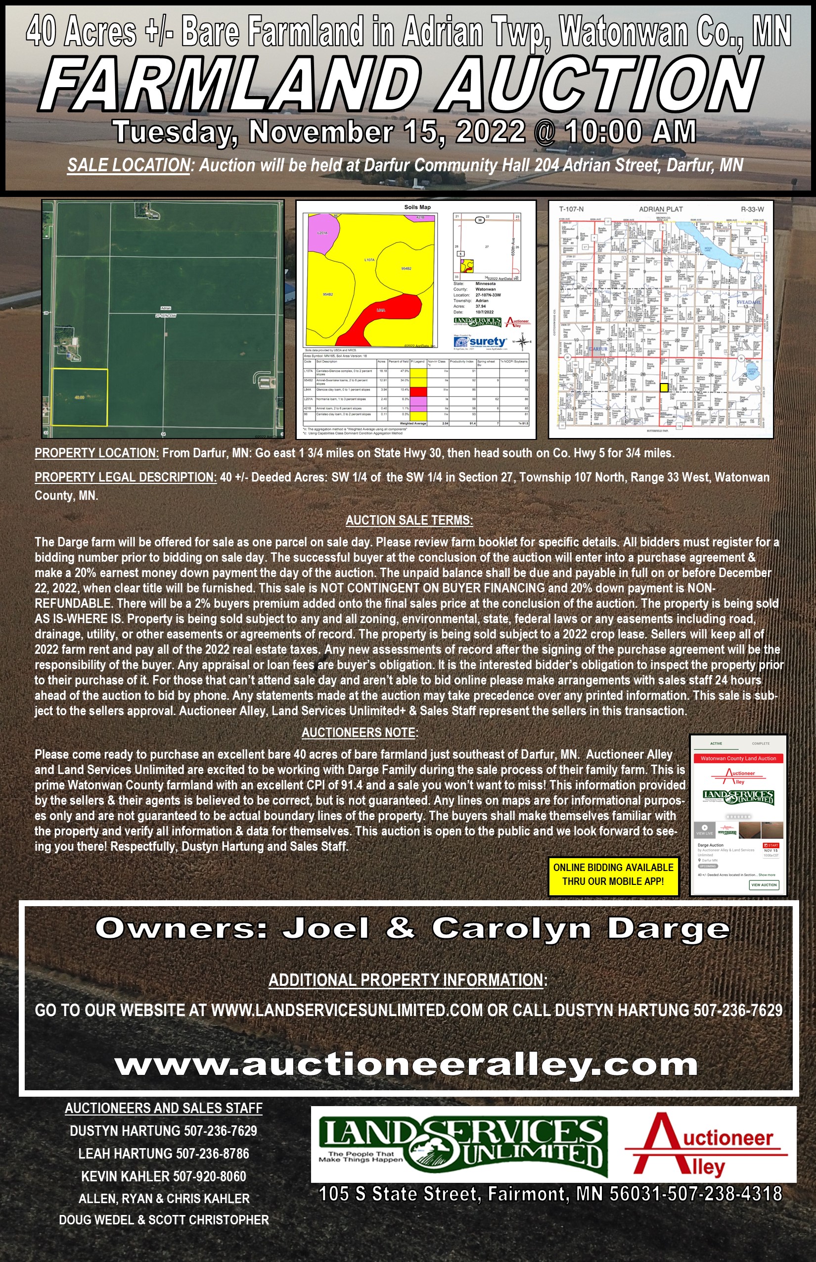 Auctions in Minnesota and Iowa | Land Services Unlimited