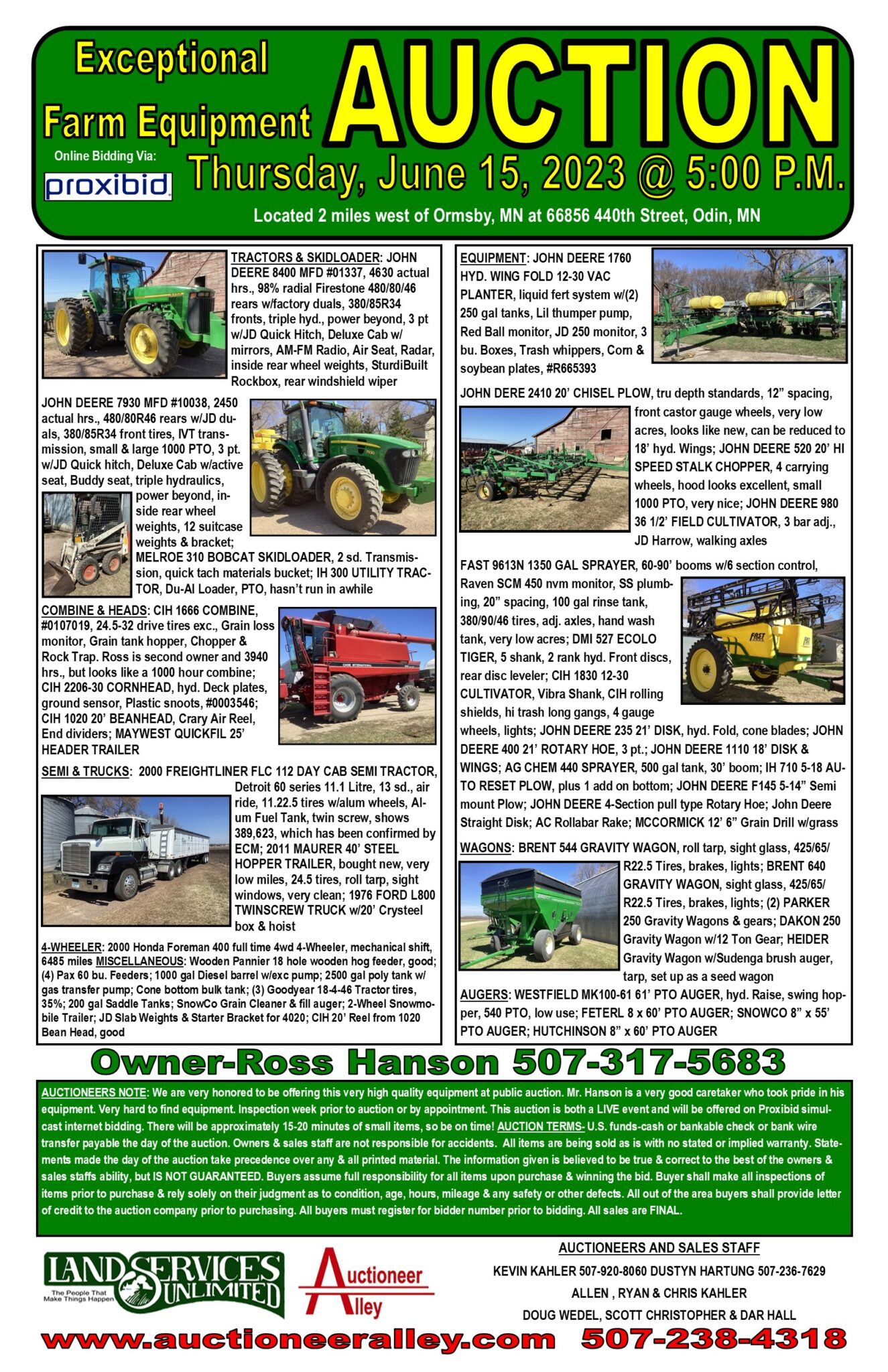 Machinery Auction - Land Services Unlimited