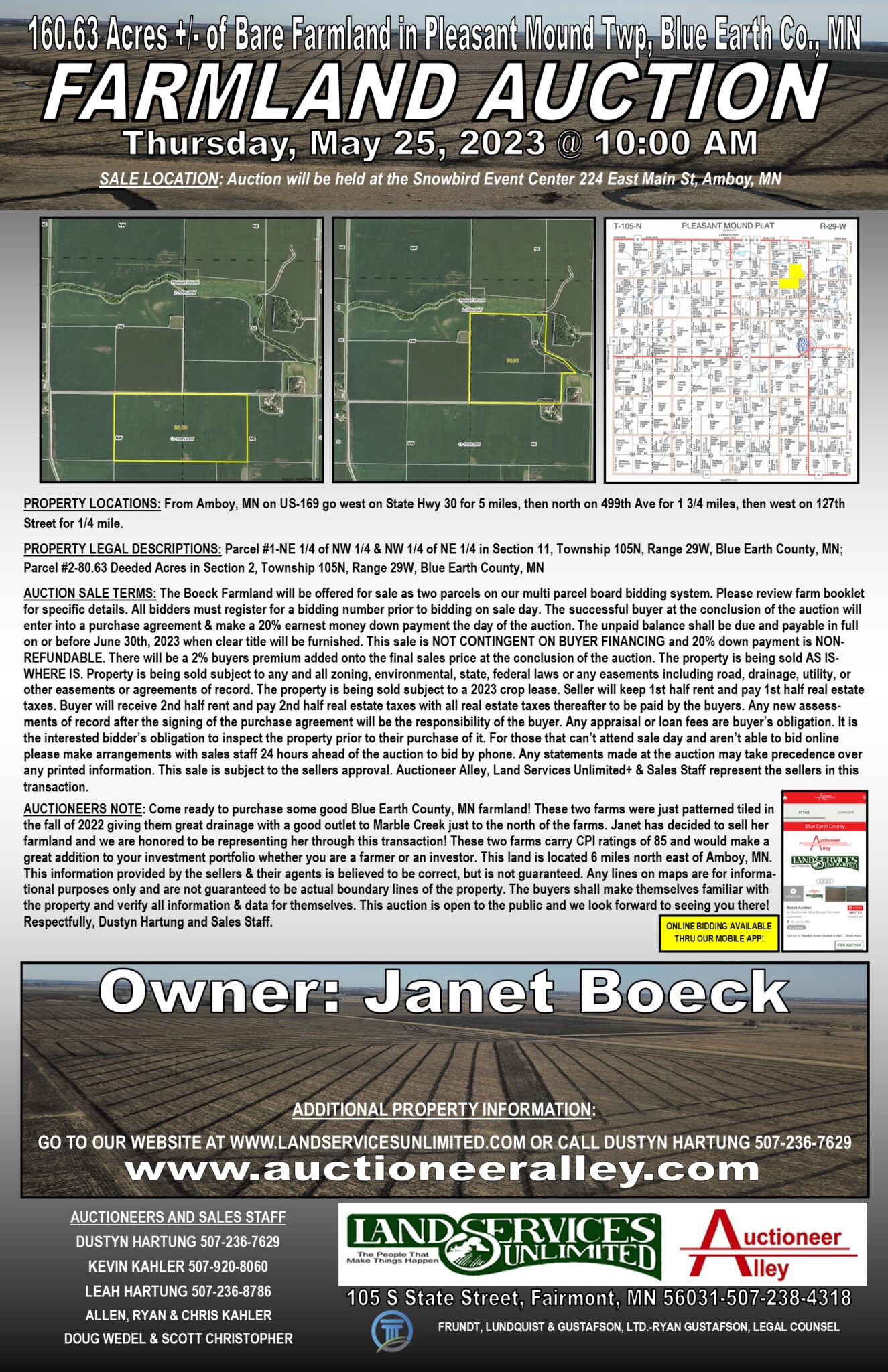 Upcoming Auctions - Land Services Unlimited