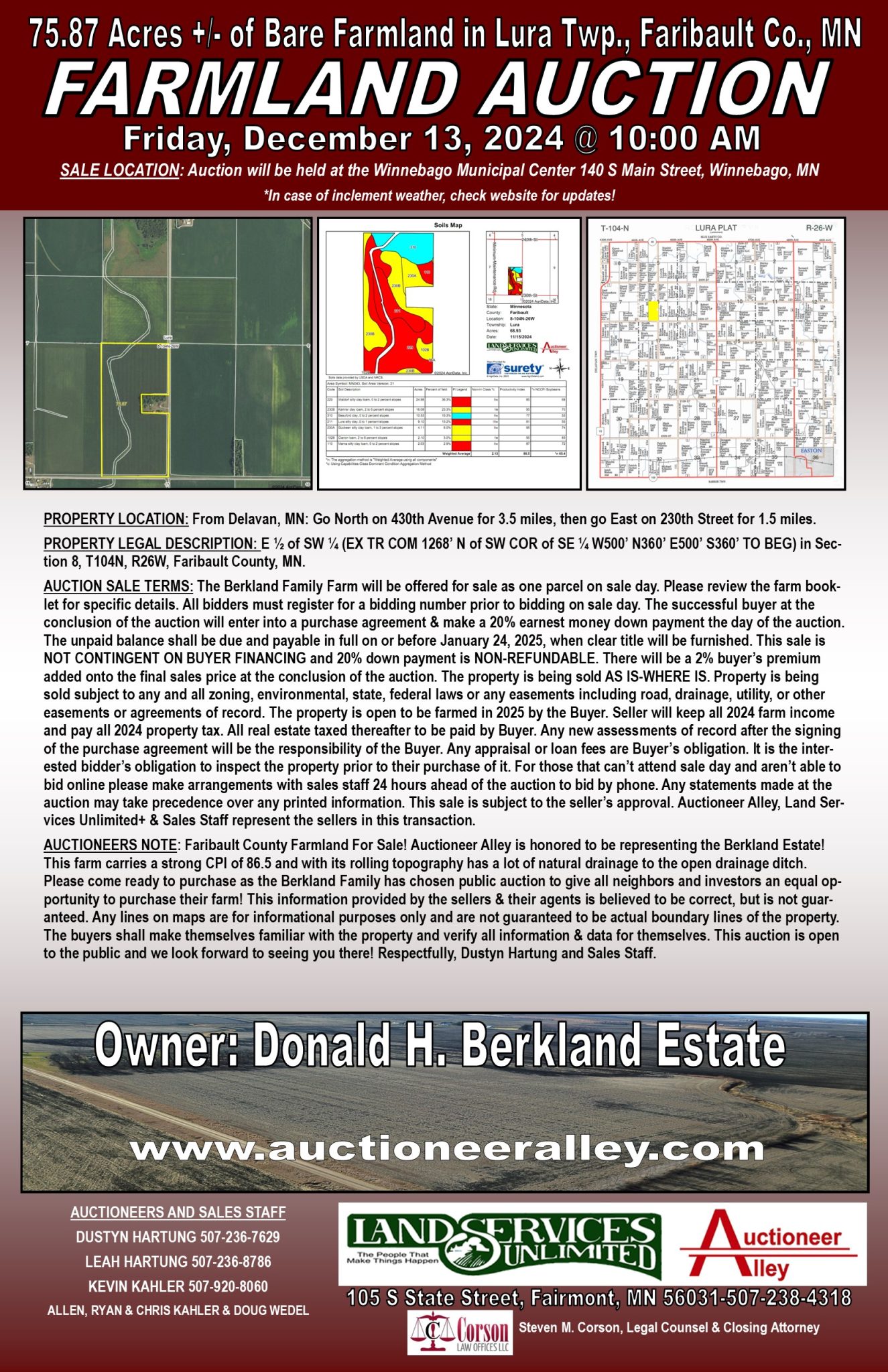 Upcoming Auctions - Land Services Unlimited