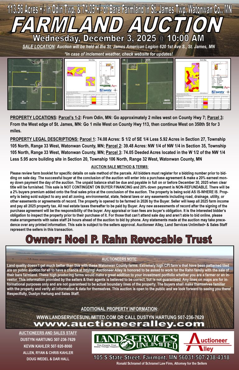 Upcoming Auctions - Land Services Unlimited