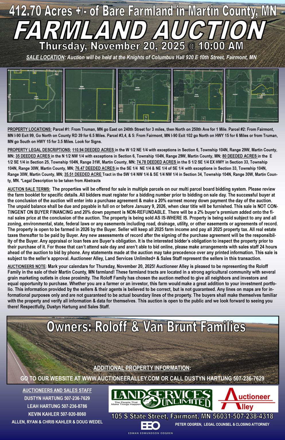 Upcoming Auctions - Land Services Unlimited
